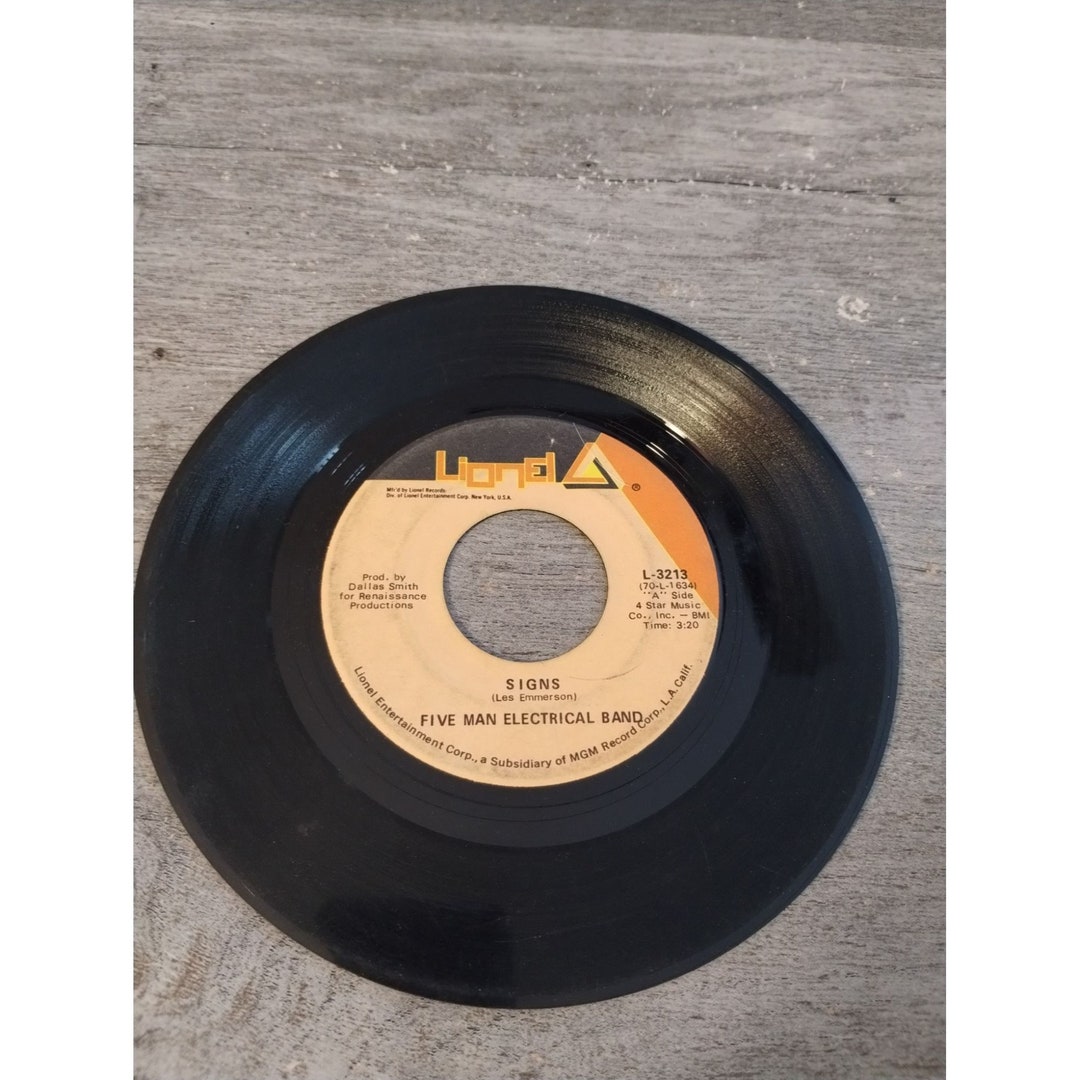Five Man Electrical Band 7" Signs/hello Melinda Goodbye L-3213 - Etsy