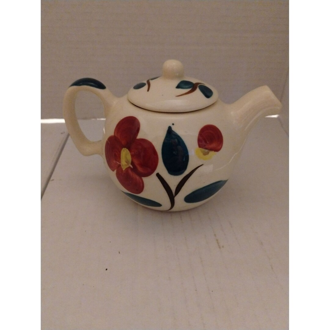 Purinton Pottery Slip Ware Tea Pot - Etsy