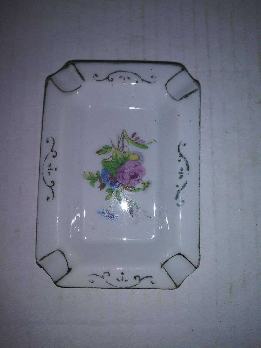 Made in Japan Vintage Small Floral Ashtray - Etsy