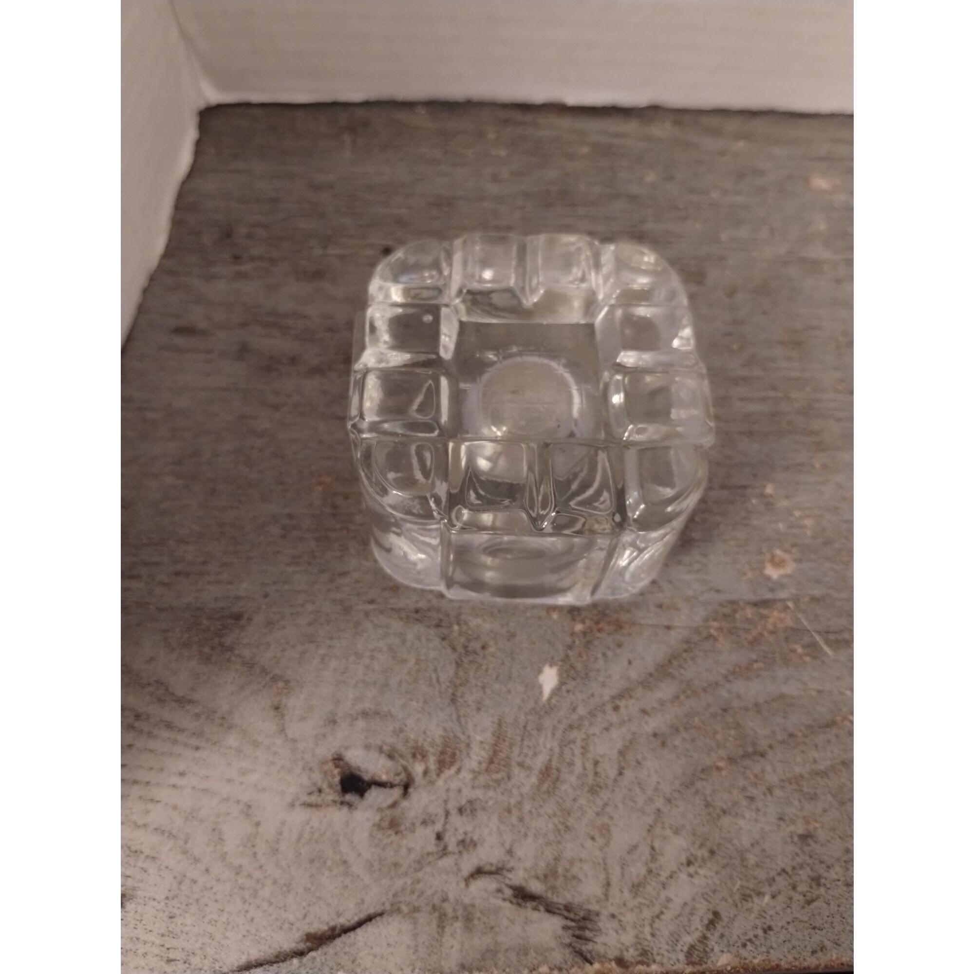 Antique Victorian Square Glass Inkwell Crystal Ink Pot - Etsy