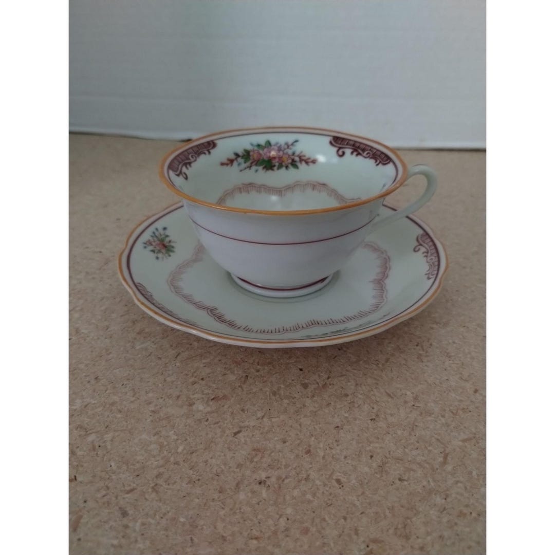 1928-1942 Noritake Tea Cup and Saucer Made in Japan Antique ...