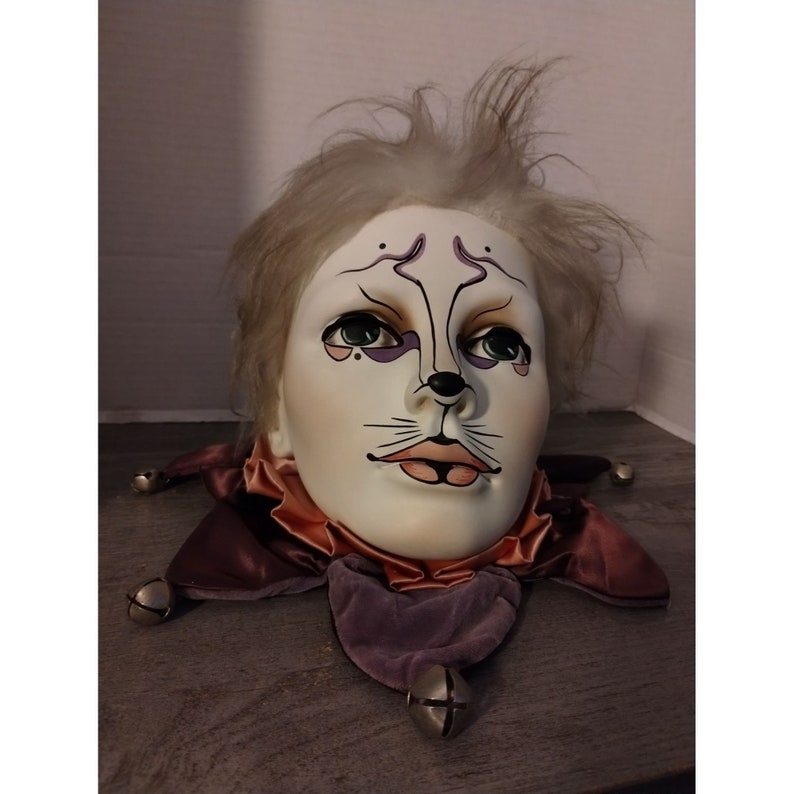 Cats Broadway Musical Vintage Ceramic Jester Mime Clown Head Bust ...