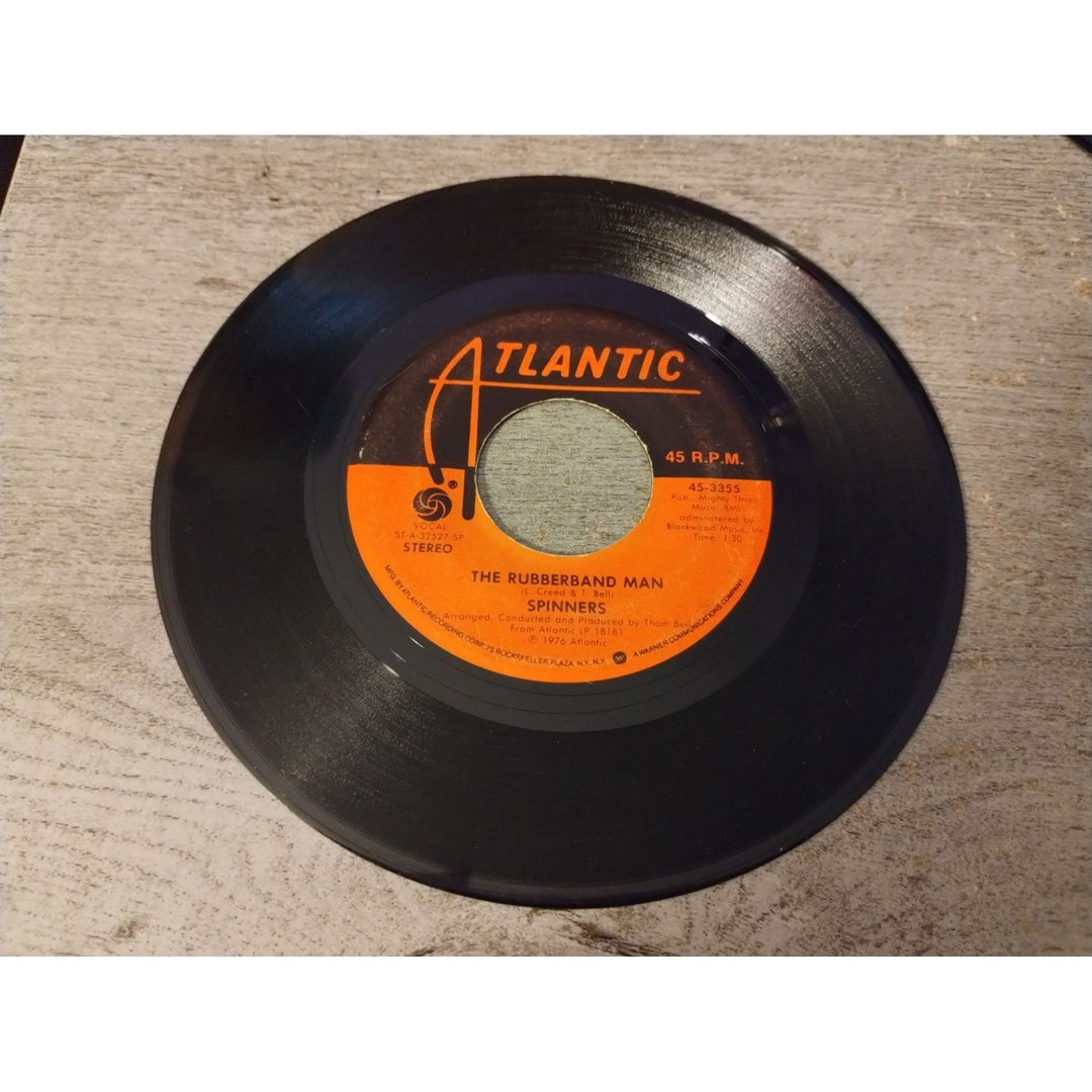 Spinners the Rubberband Man 45 RPM Single Record Atlantic Records 1976 ...