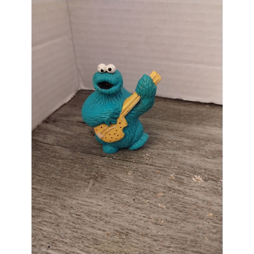 Cookie Monster 1982 Tara Toys Sesame Street Muppets Band PVC Figure ...