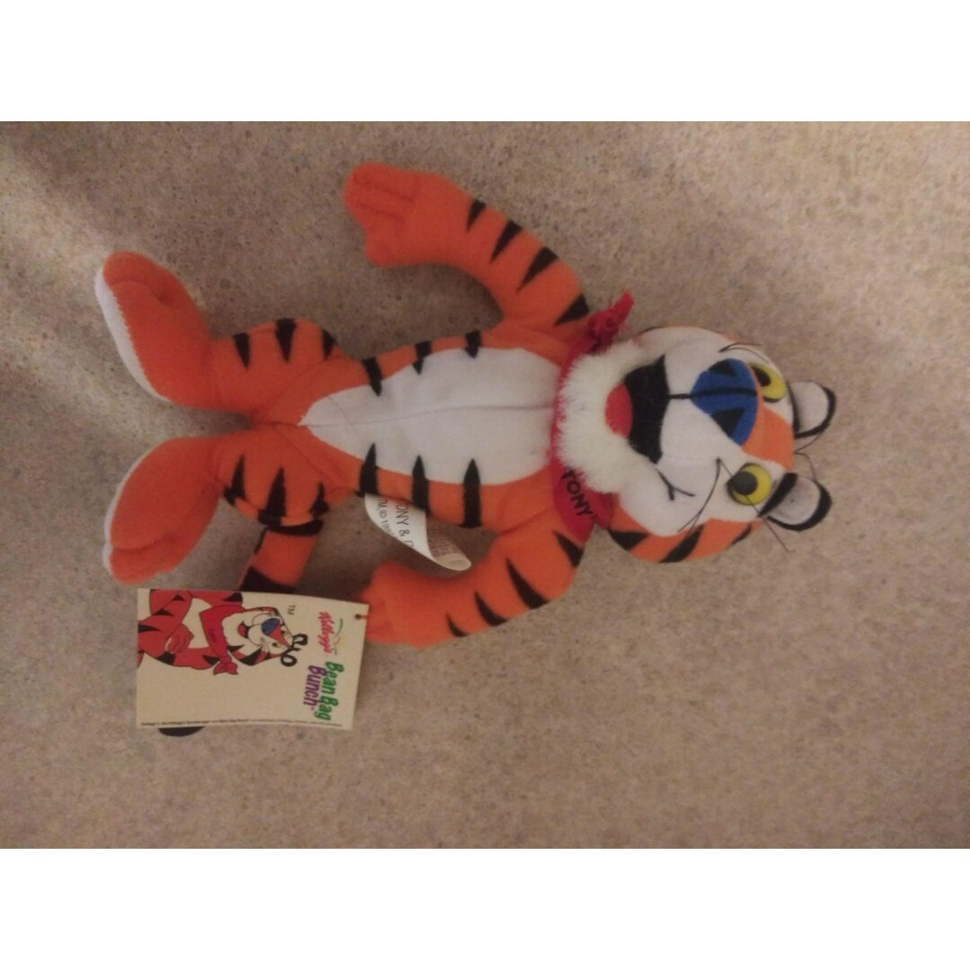 Tony the Tiger - Kellogg's Breakfast 1998 Mini Bunch Bean Bag Plush ...
