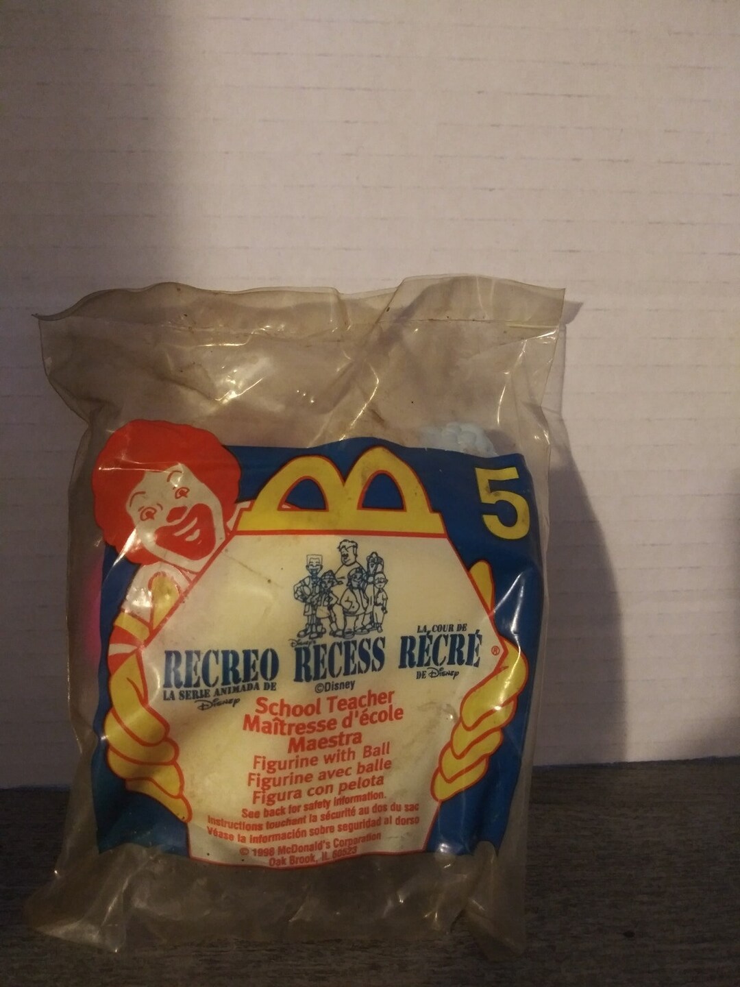 1998 Mcdonald's Happy Disney's Recess Toy 5 School Teacher Muriel ...