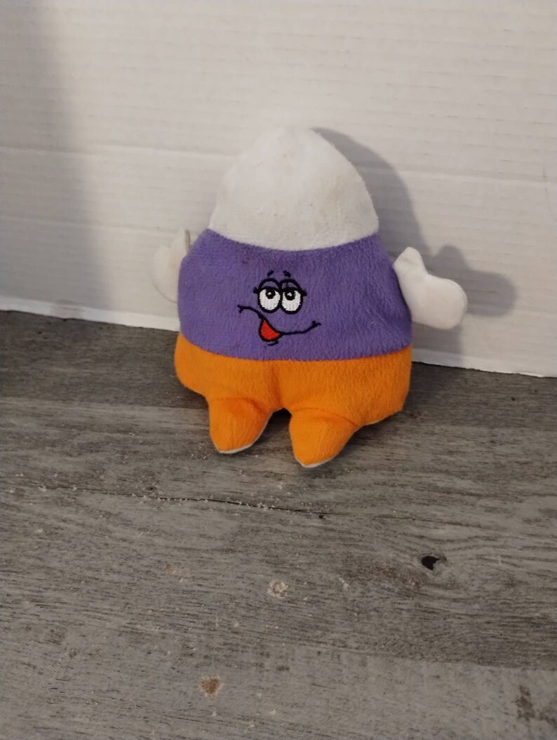 6.5" Purple White and Orange Kellytoy Candy Corn Plush - Etsy
