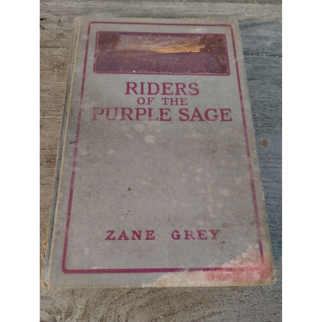 1912 Riders of the Purple Sage Zane Grey Grosset and Dunlap Illustrated ...