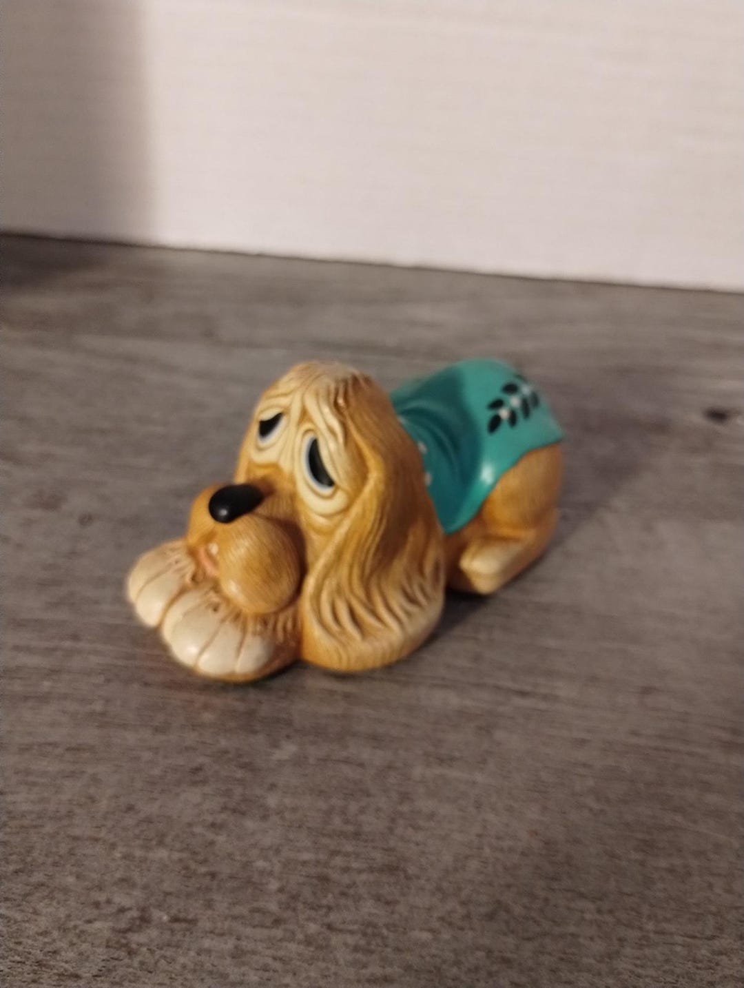 Pendelfin Hand Painted Stonecraft Made in England Pouch the Dog - Etsy