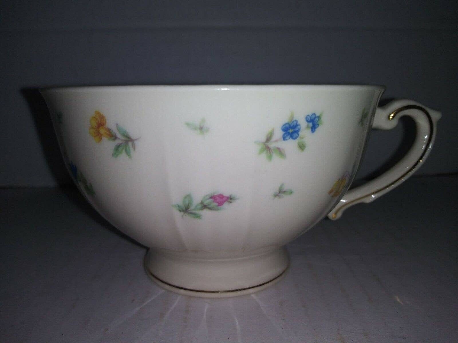 Footed Cup SUZANNE Chintz Syracuse China Federal Shape Gold Trim - Etsy