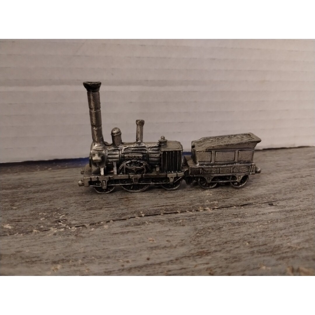 Pewter Steam Train Adler Locomotive With Coal Tender Car - Etsy