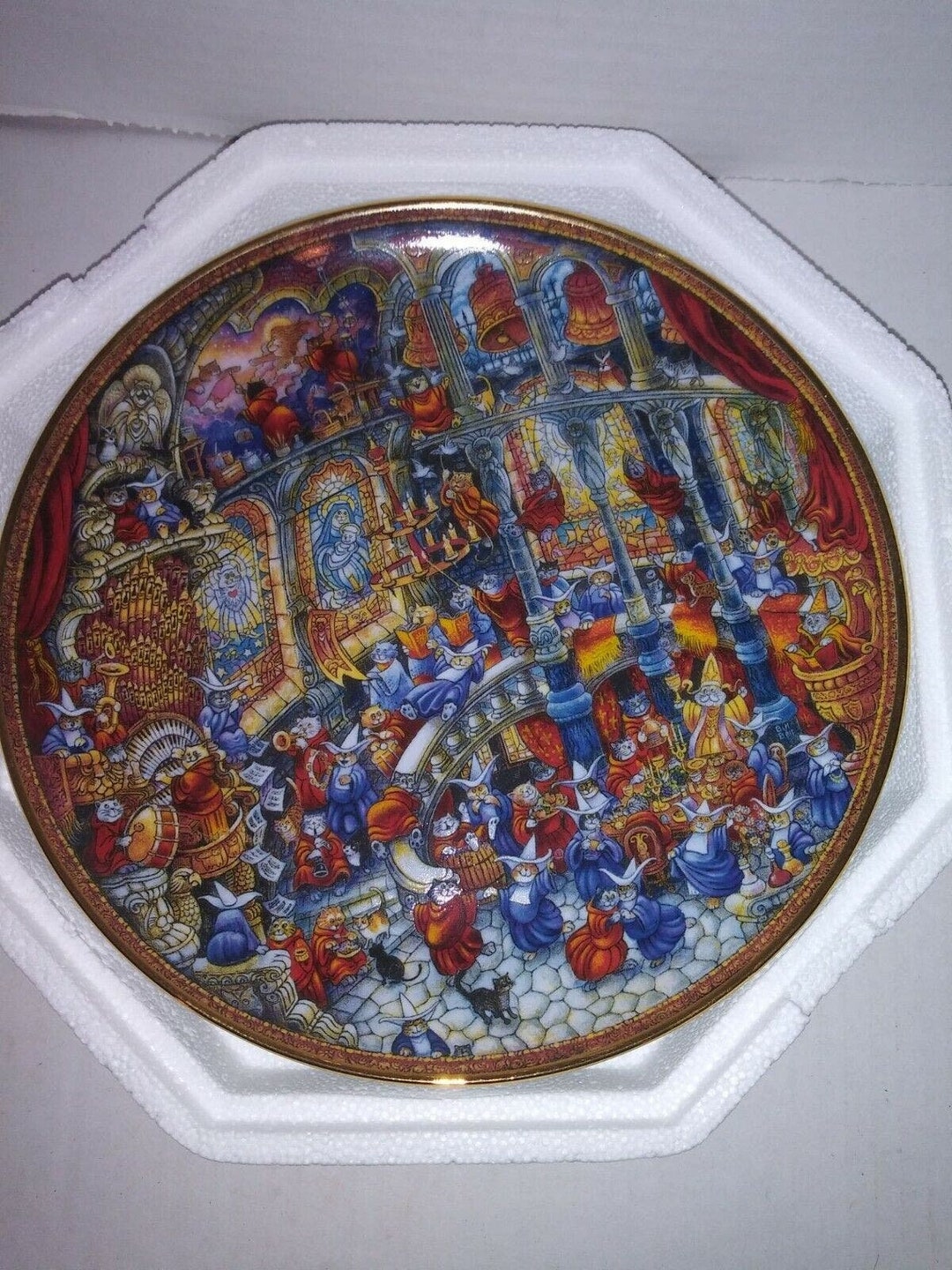 Holy Cats Collector Plate by Bill Bell (cats) - Etsy
