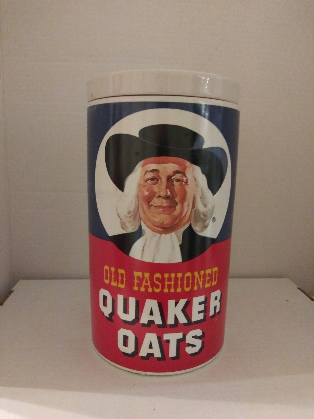 QUAKER OATS Ceramic Cookie Jar Limited Edition Vintage Recipe on Back ...