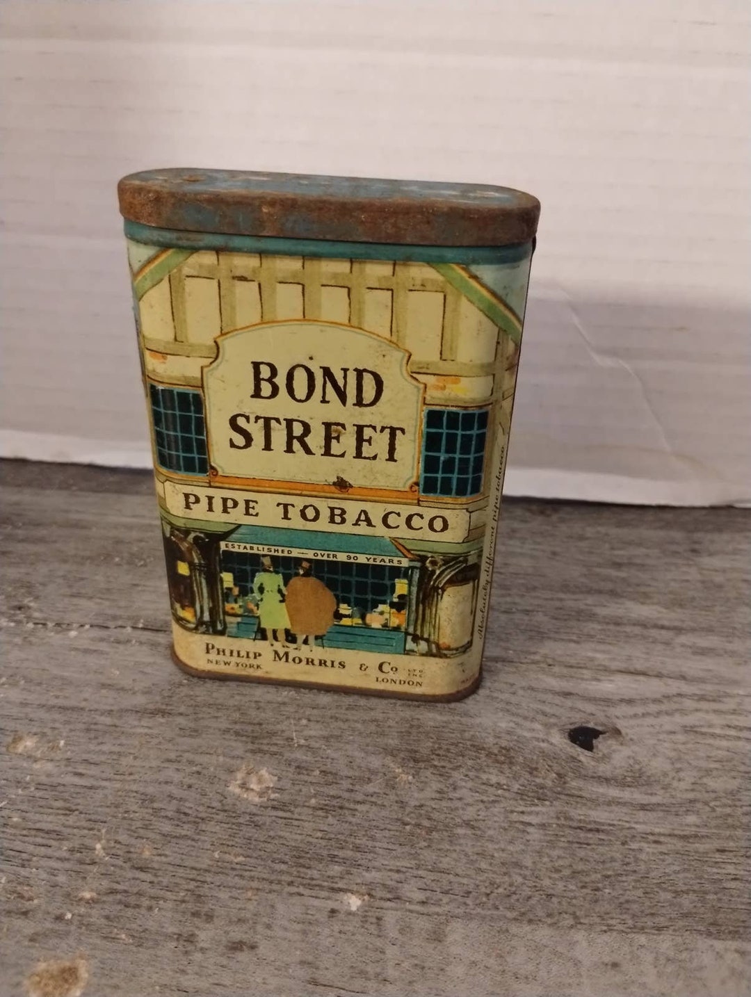 Bond Street Pipe Tobacco Vintage Tin - Philip Morris & Co, 1940s - Etsy