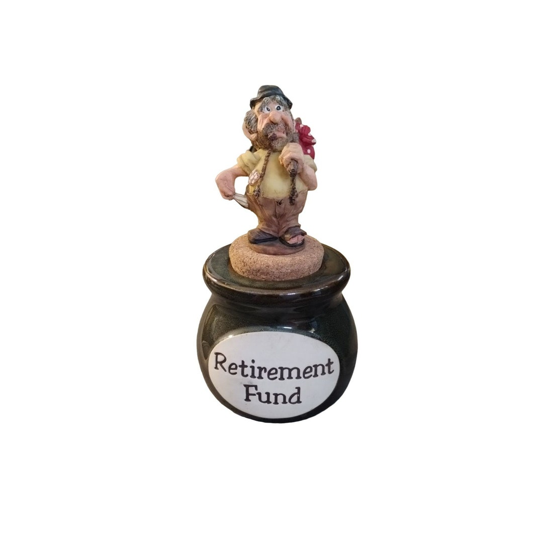 Retirement Fund Ceramic What a Concept Money Jar With Hobo Figurine ...