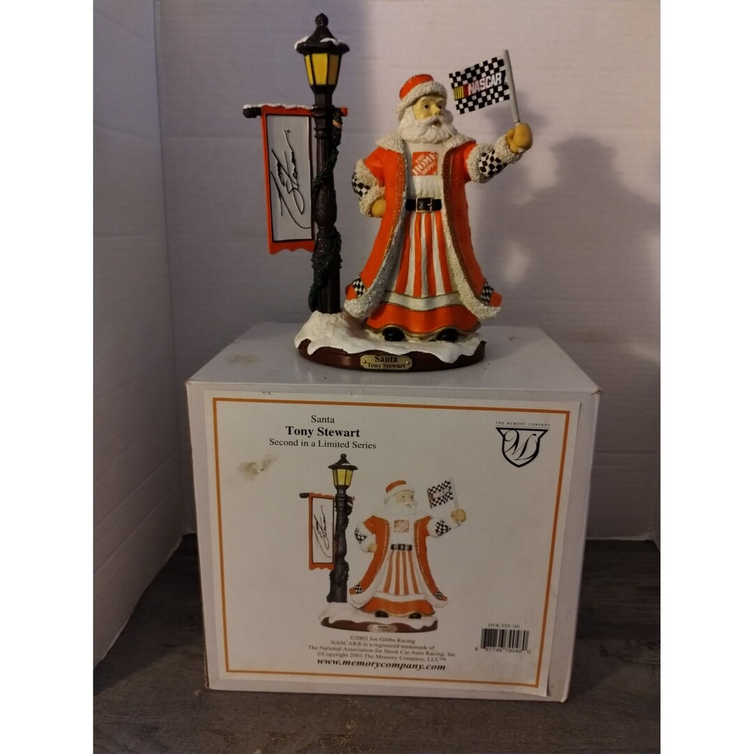 Tony Stewart Santa Ornament 2003 #2 in Series Memory Company J G ...