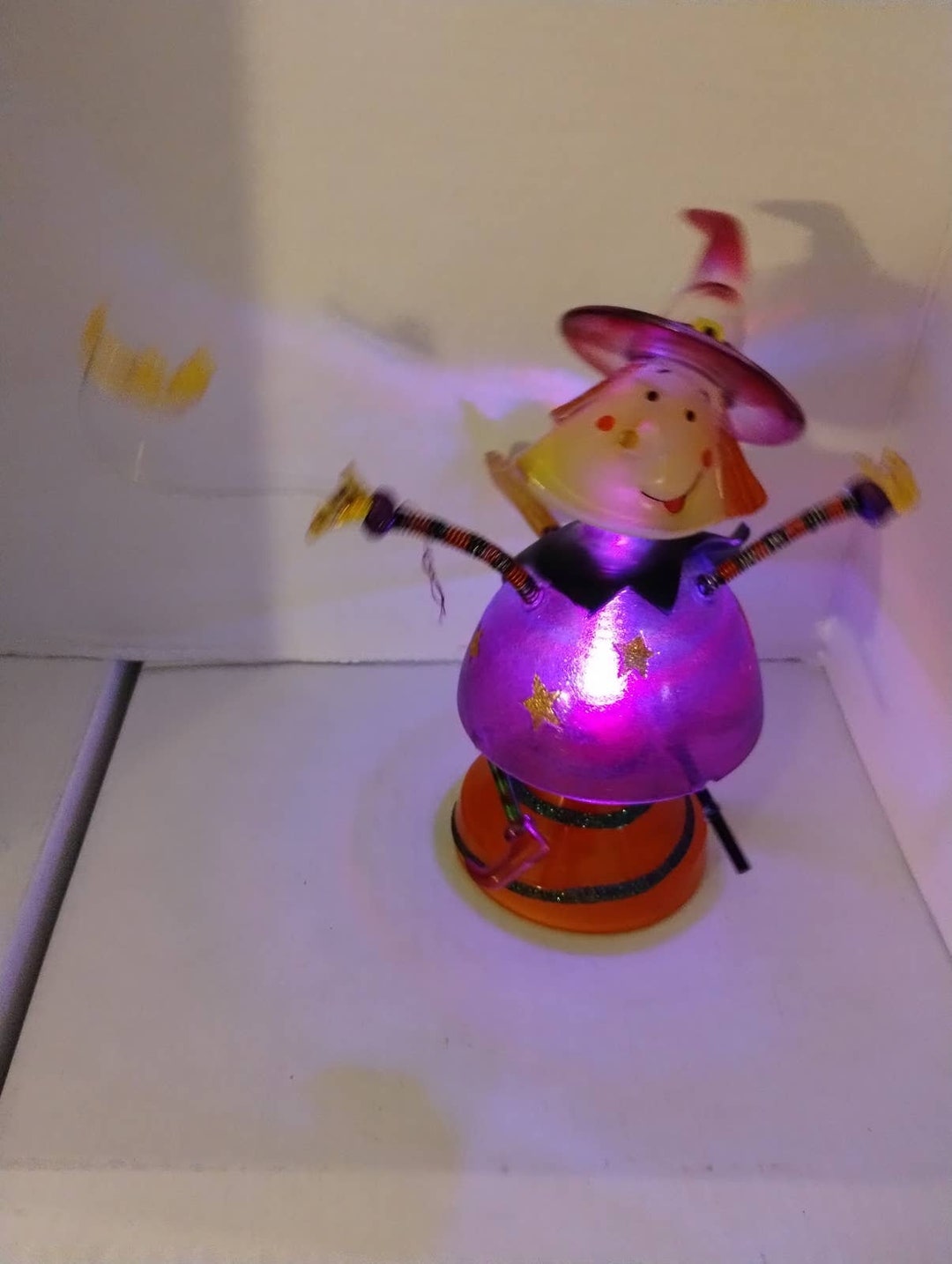 Midwest of Cannon Falls Lighted Witch Bobble Figure - Etsy