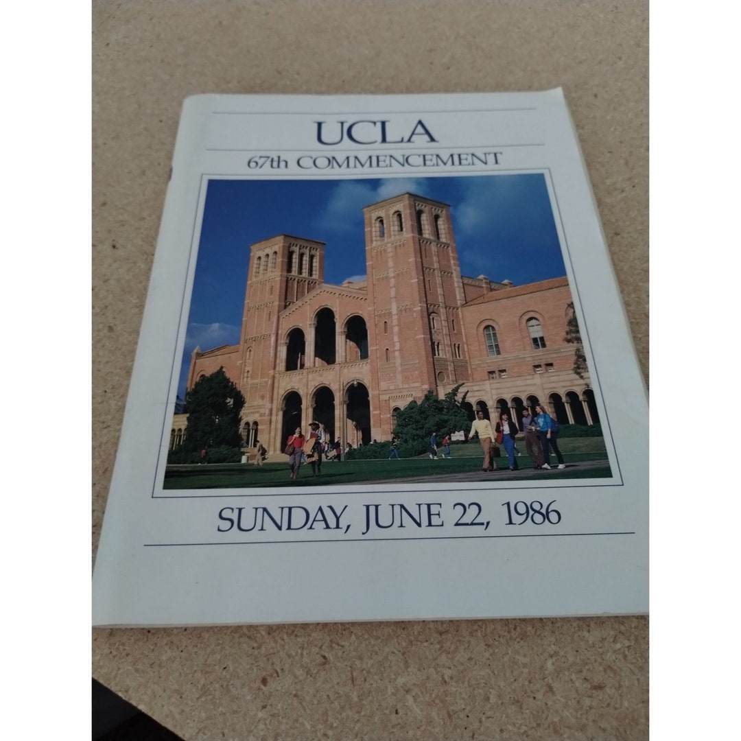 University of California Los Angeles UCLA 1986 67th Commencement June ...