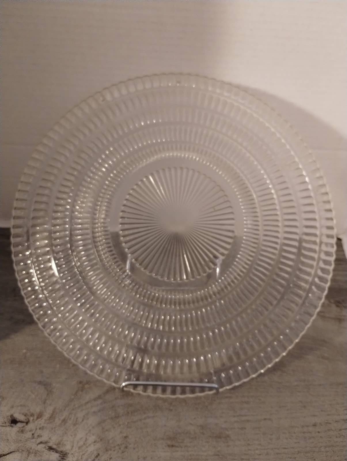 12 Vintage Clear Glass Serving Platter - Etsy