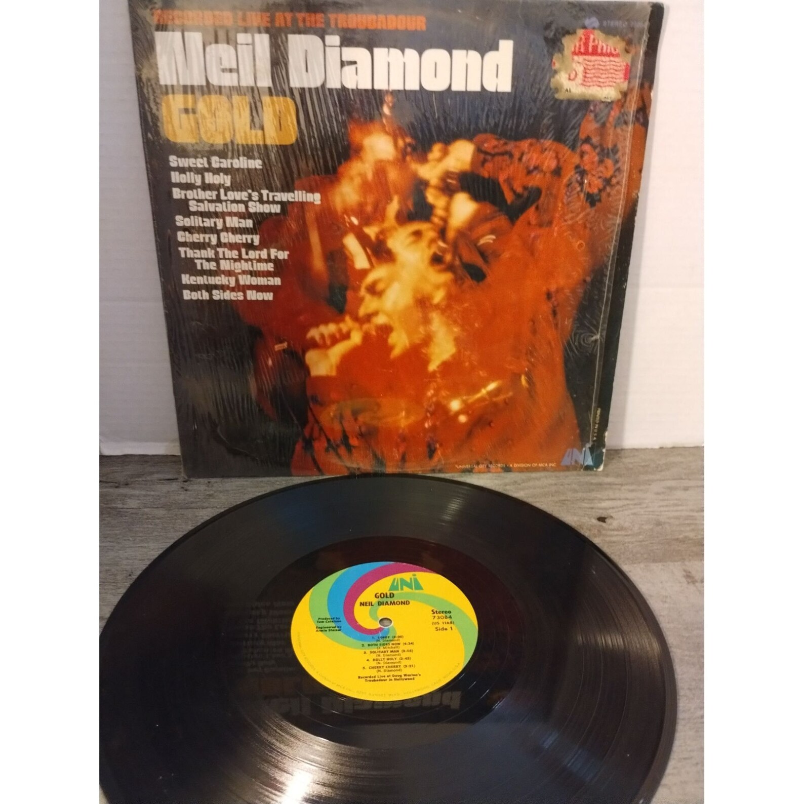 Neil Diamond Gold 1970 UNI Records 73084 Vinyl LP Record Album - Etsy