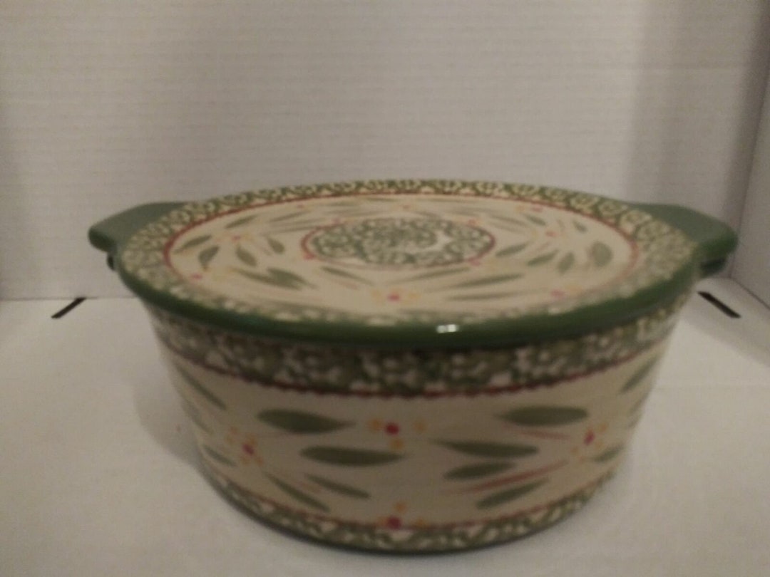 Temp-tations Tara Ovenware Old World Round Casserole Dish 1.5QT W Lid - Etsy
