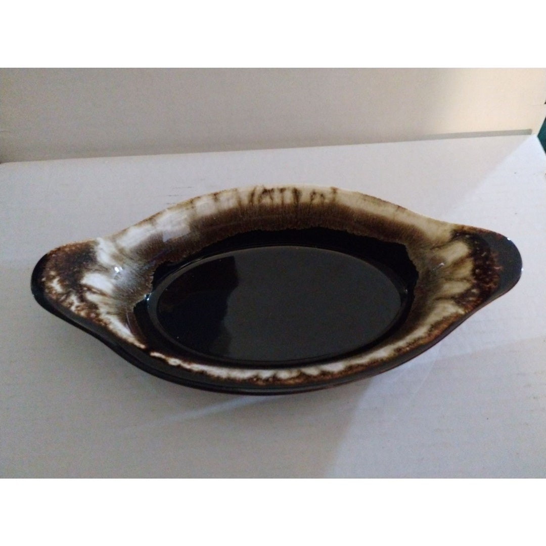 Pfaltzgraff 8oz Brown Drip Au Gratin Soufflé Baking Dishes 265 USA - Etsy