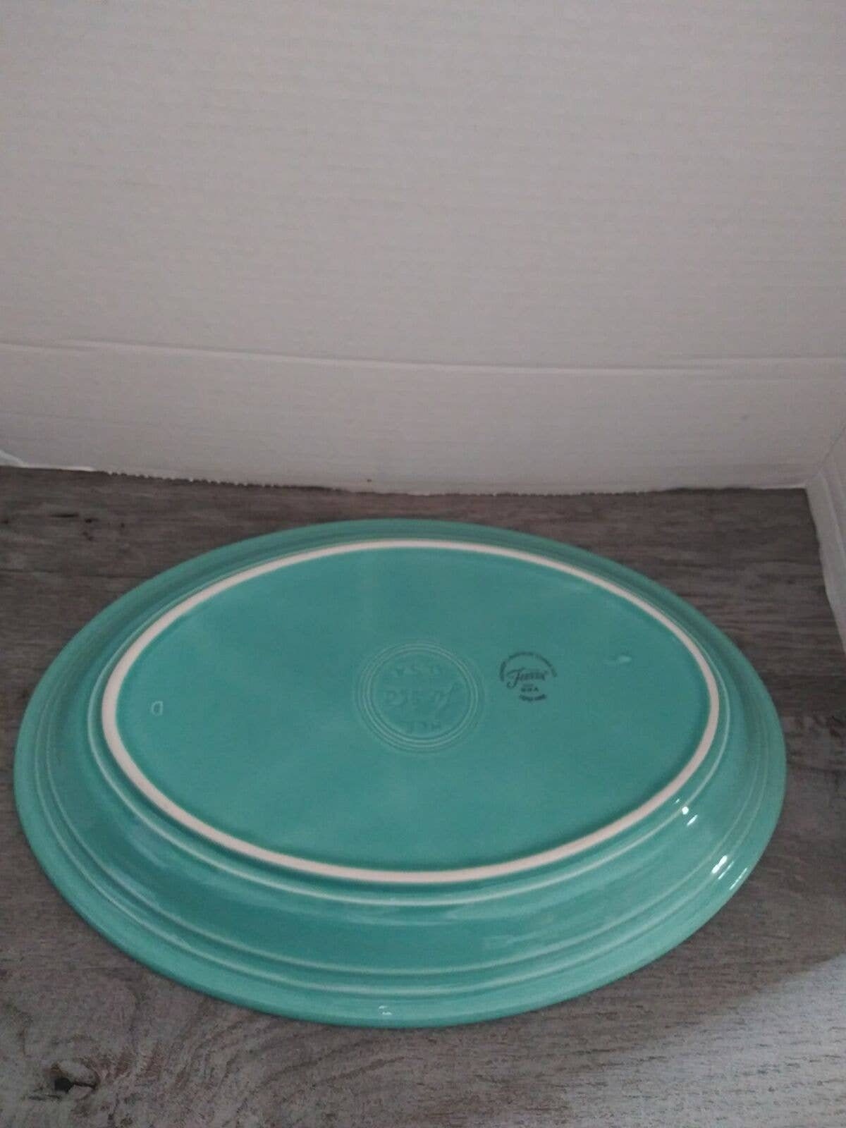 Turquoise Vintage Fiesta Oval Serving Platter Plate 11 1/2 Fiestaware ...