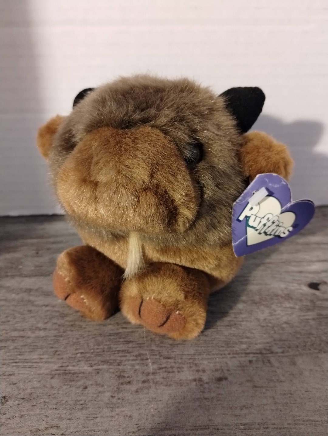 Puffkins Collection "biff" the Buffalo, #6628 Brown Plush 7/1/97 - Etsy