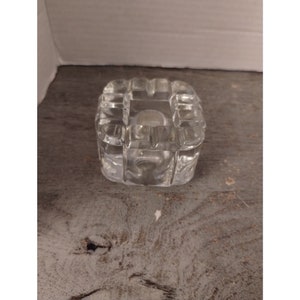 Antique Victorian Square Glass Inkwell Crystal Ink Pot - Etsy