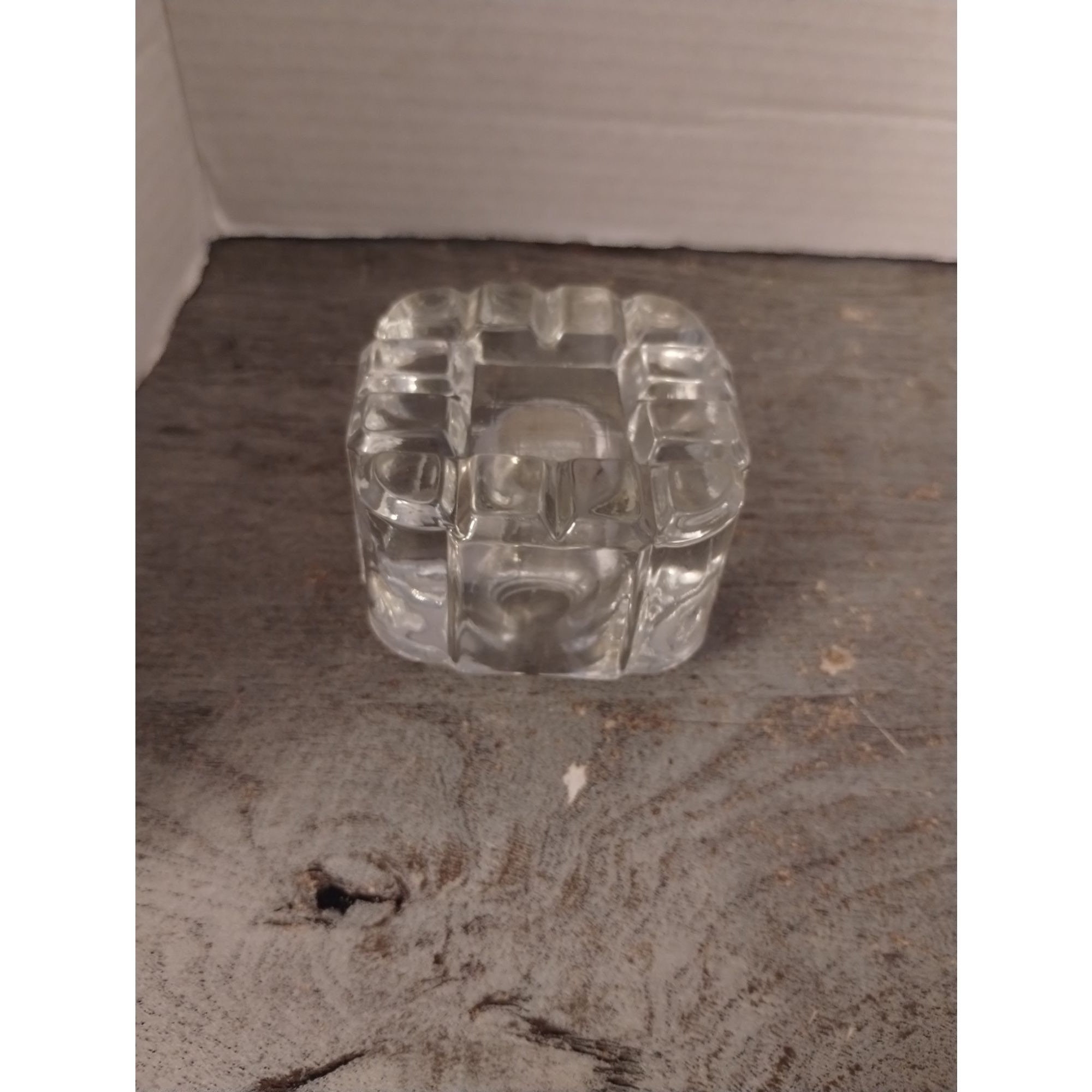 Antique Victorian Square Glass Inkwell Crystal Ink Pot - Etsy