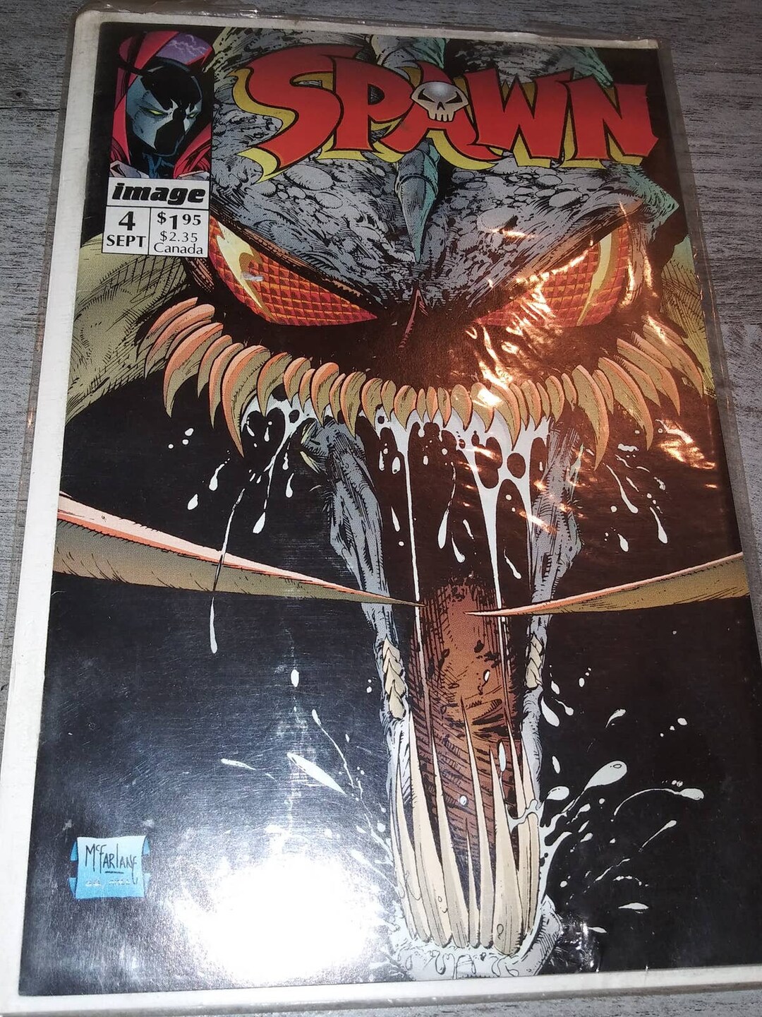 SPAWN #4 Todd Mcfarlane Cover Art Image 1992 Image Comics - Etsy
