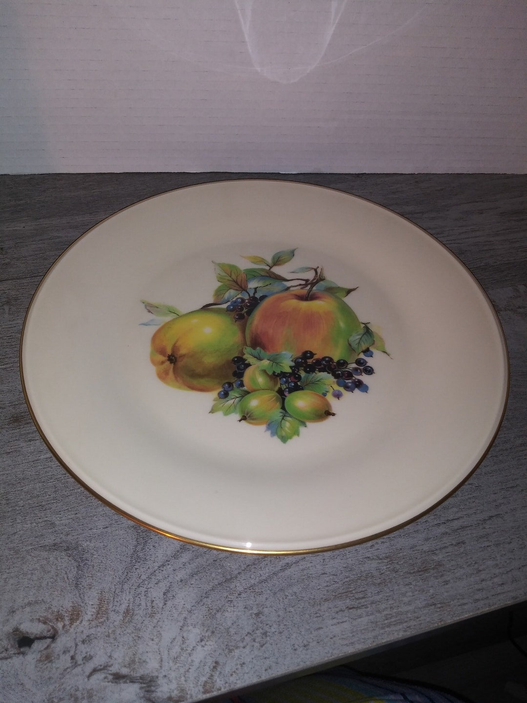 10 5/8" LENOX CHINA SPECIAL Fruits Pattern Dinner Plate - Etsy