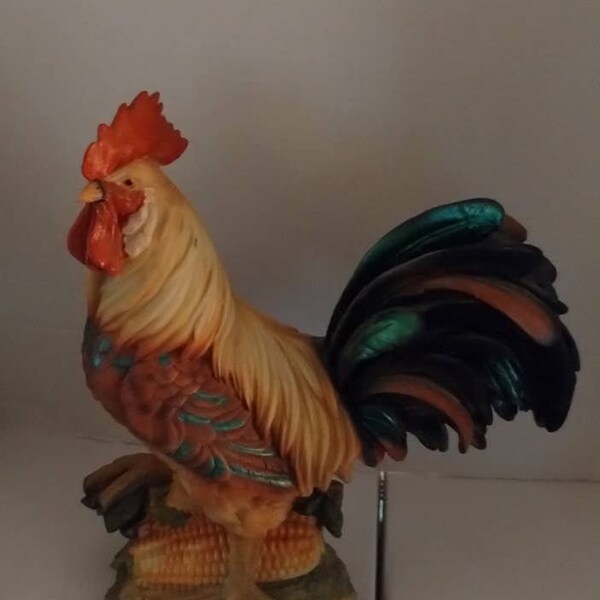 Rooster Figurine - Etsy