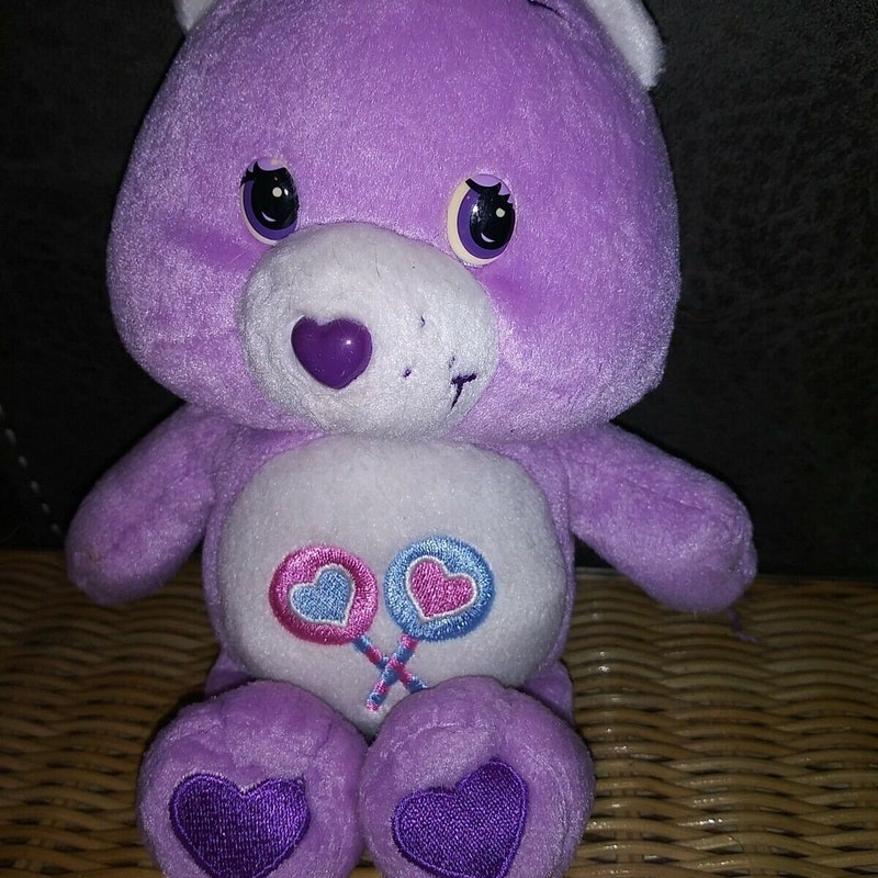 Purple Care Bear Plush - Etsy