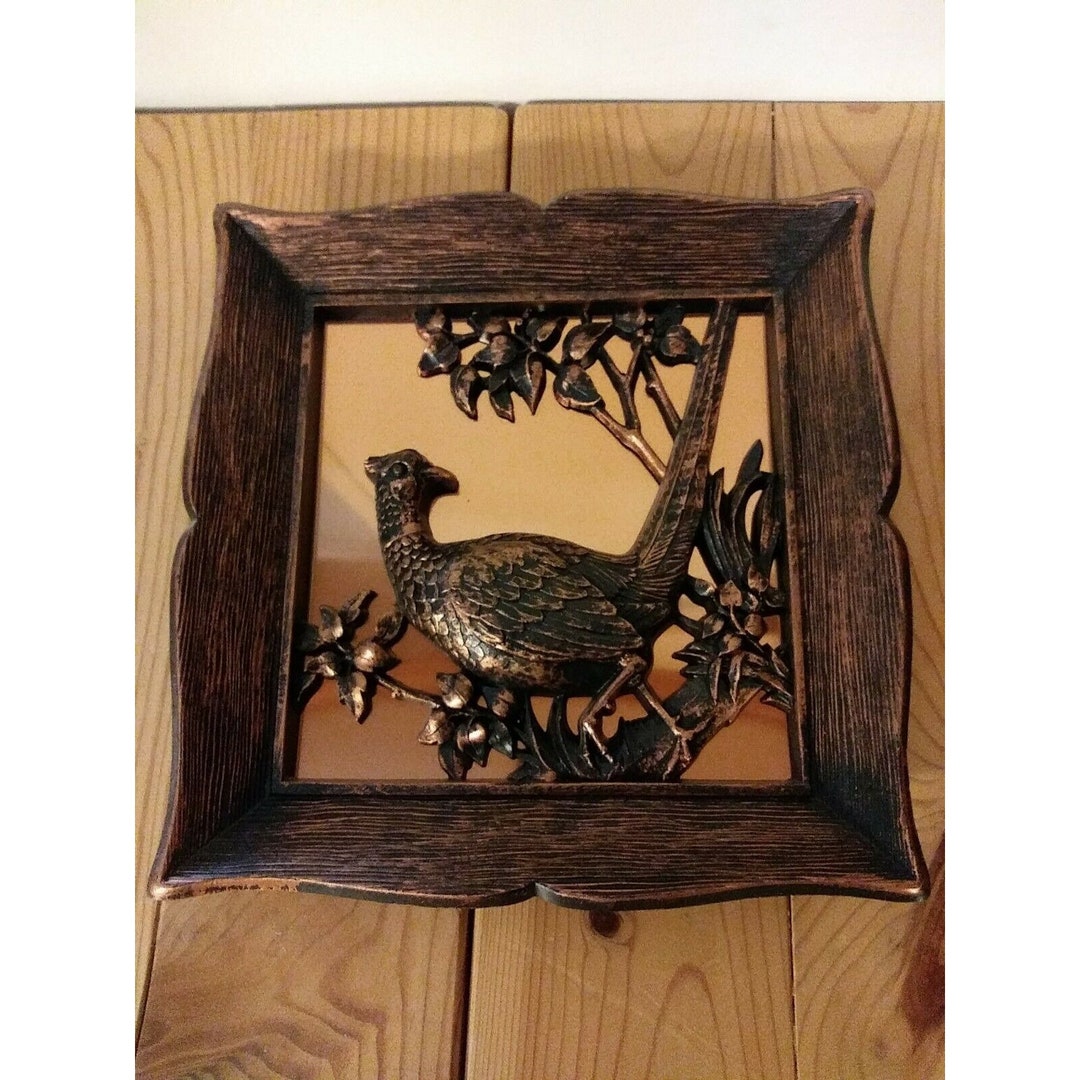 Vintage Coppercraft Guild Wall Plaque Quail in Branches Copper ...