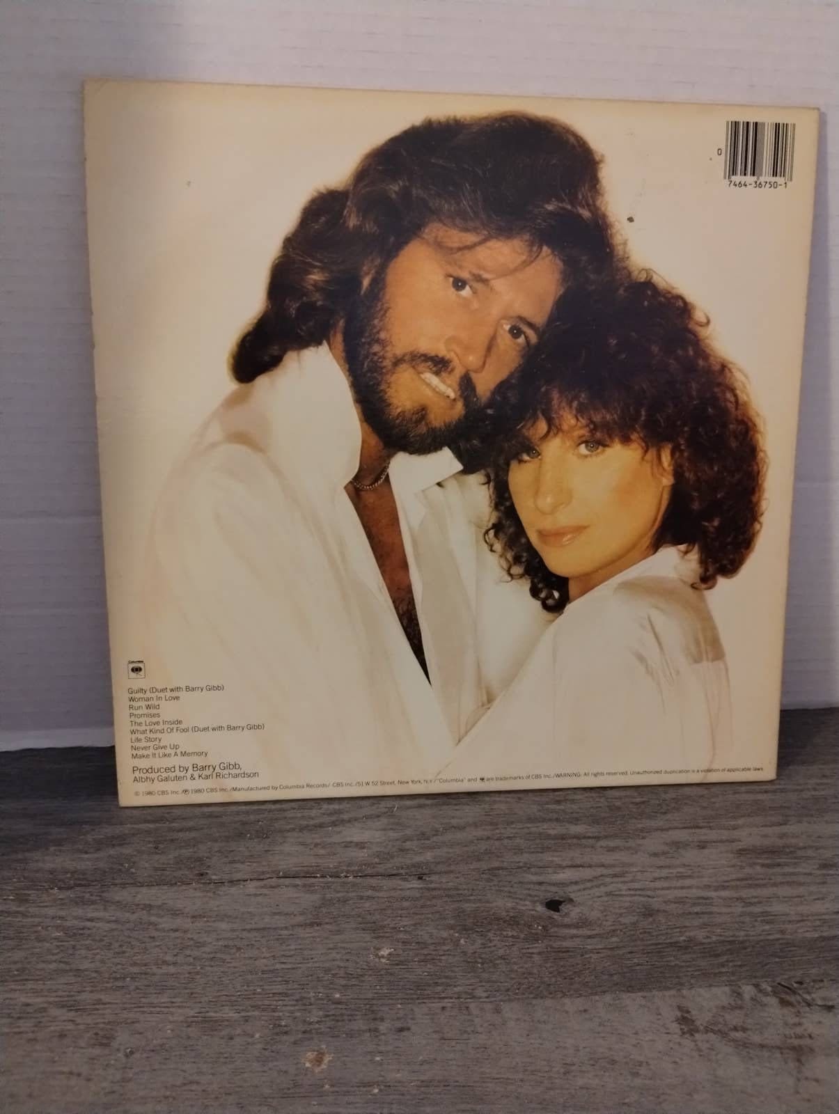 Barbra Streisand Barry Gibb GUILTY Original 1980 Columbia LP - Etsy