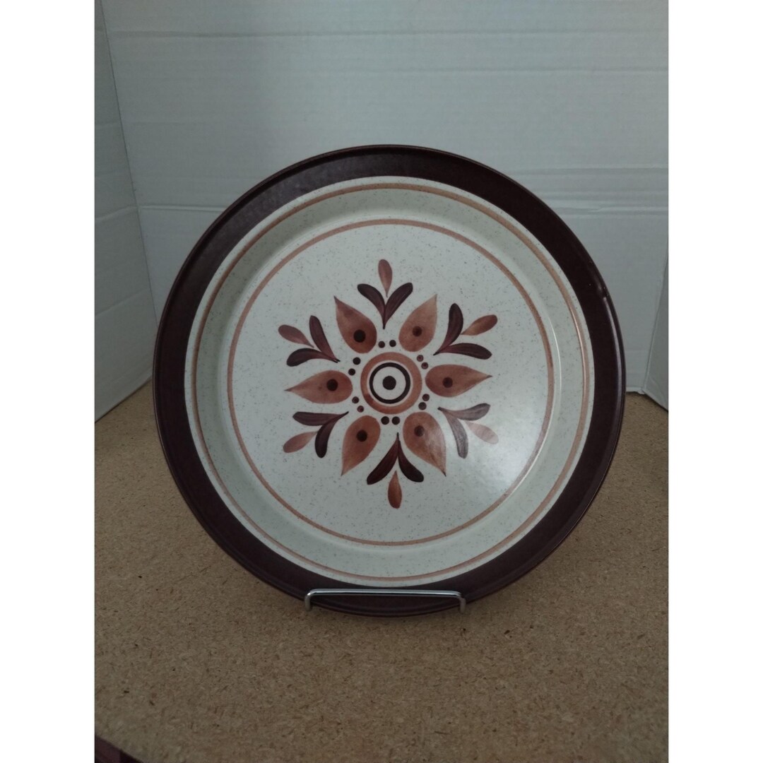Stangl Stoneware Hand Painted Sesame Design 10" Dinner Plate - Etsy