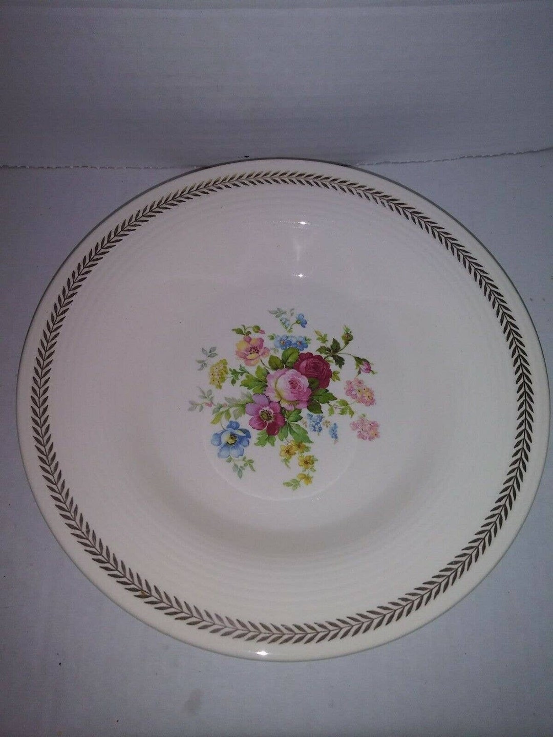 8 3/8" Rimmed Soup Bowl Triumph June Rose by LIMOGES-AMERICAN Warranted ...