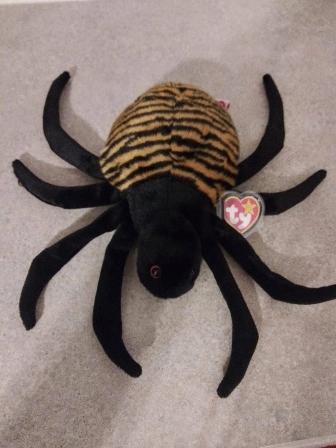 Ty Beanie Buddy Spinner Spider Plush Black Brown Plush Stuffed Animal ...