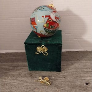 Santa and His Sleigh Pier One Li Bien Ornament - Etsy