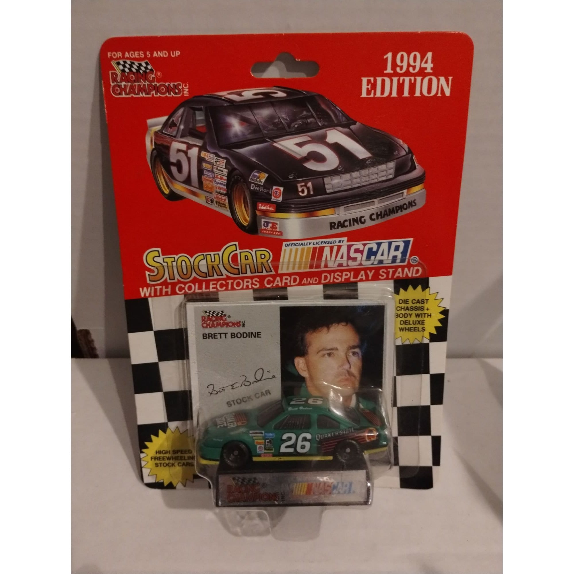 Racing Champions NASCAR 1994 Edition Brett Bodine 1:64 Stock Car Nascar ...