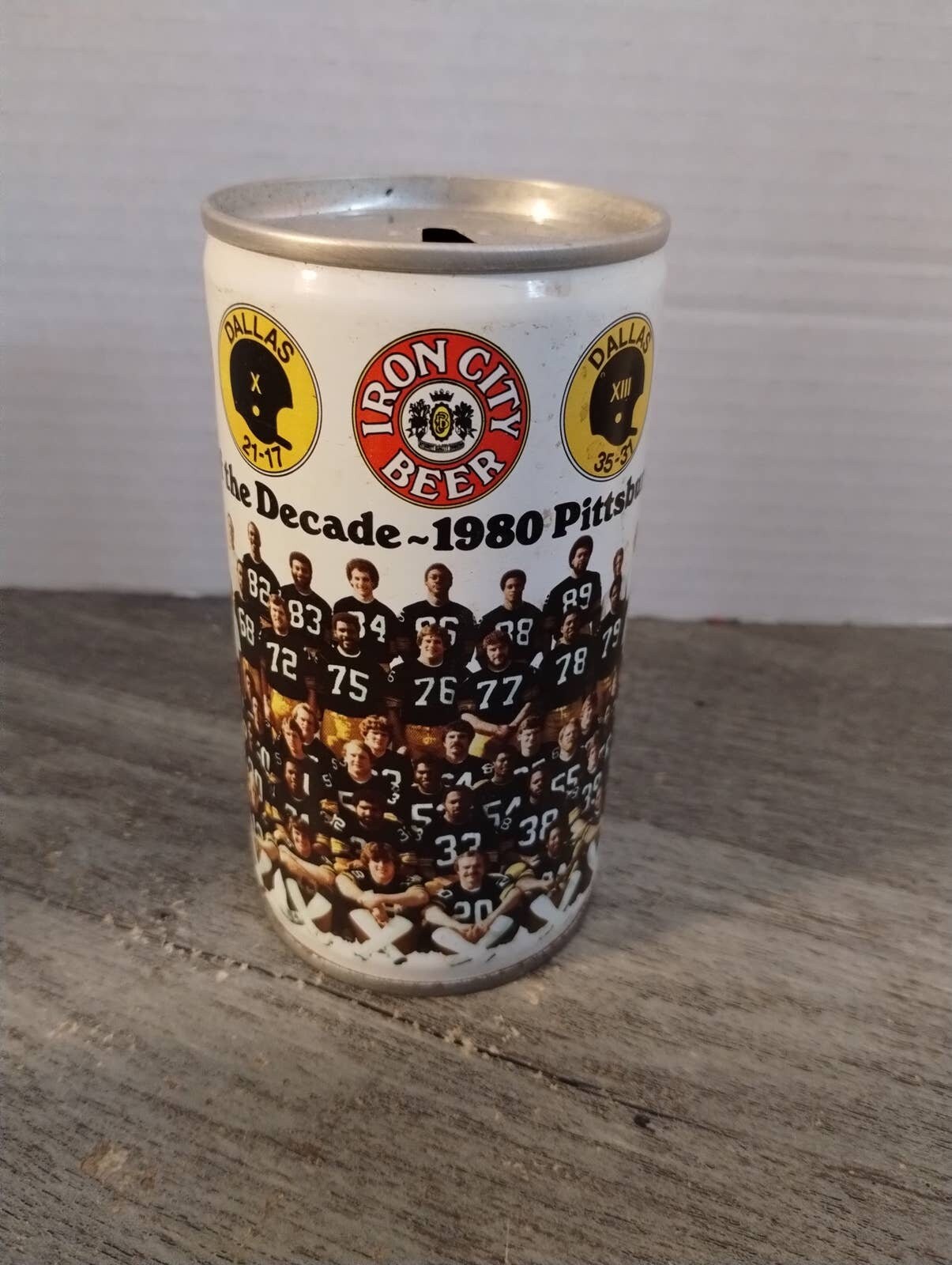 1980 Pittsburgh Steelers Team of the Decade Iron City Beer Can NFL - Etsy