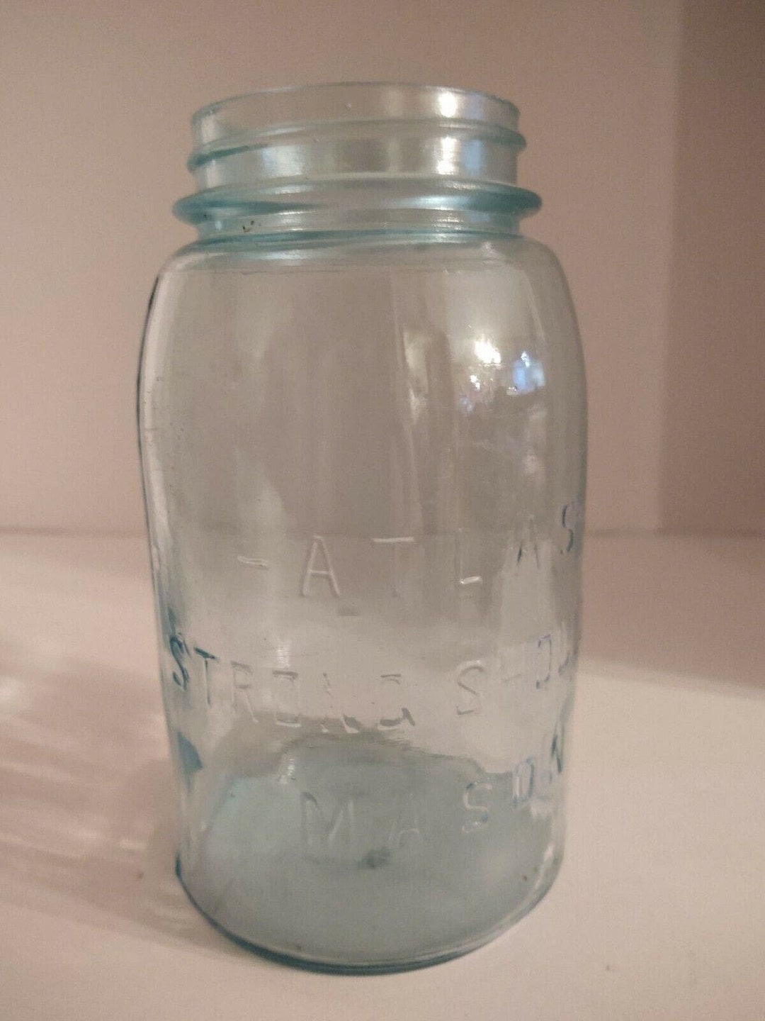 Atlas Strong Shoulder Mason Jar #3 - Etsy