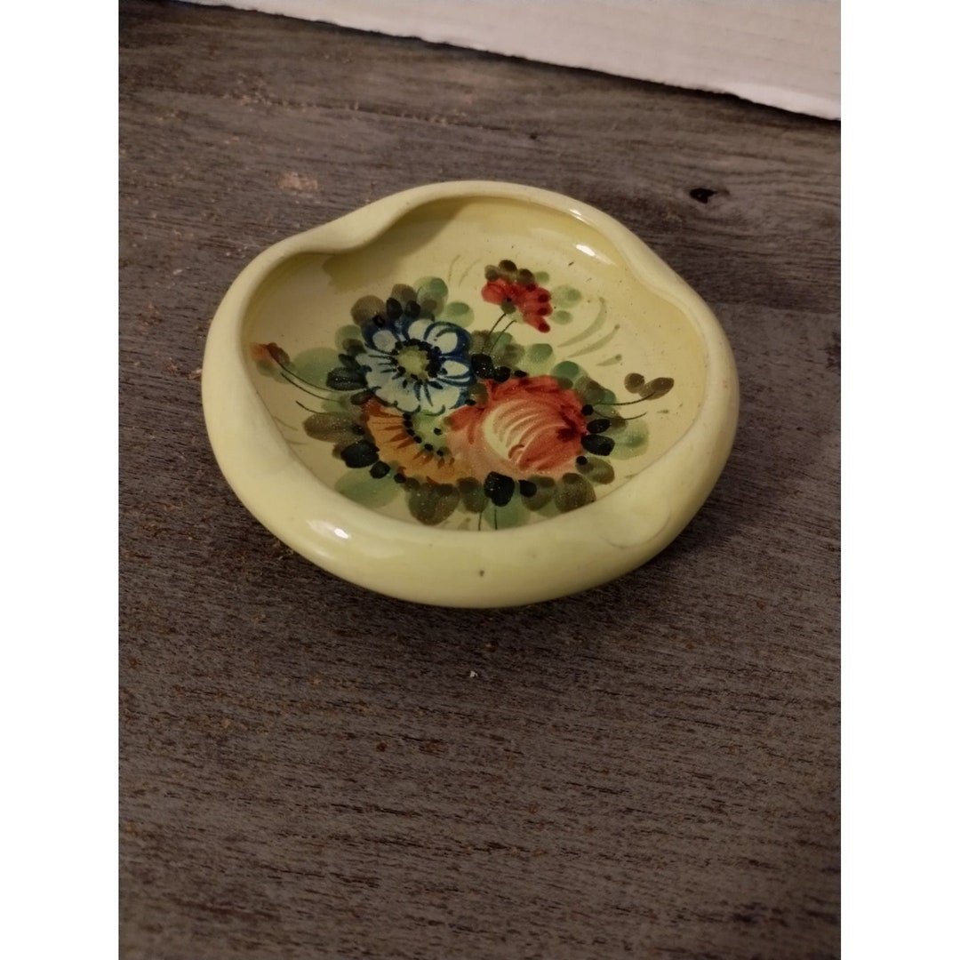 Art Pottery 4 1/2" Vanro Trinket Dish Ashtray Made in Italy - Etsy