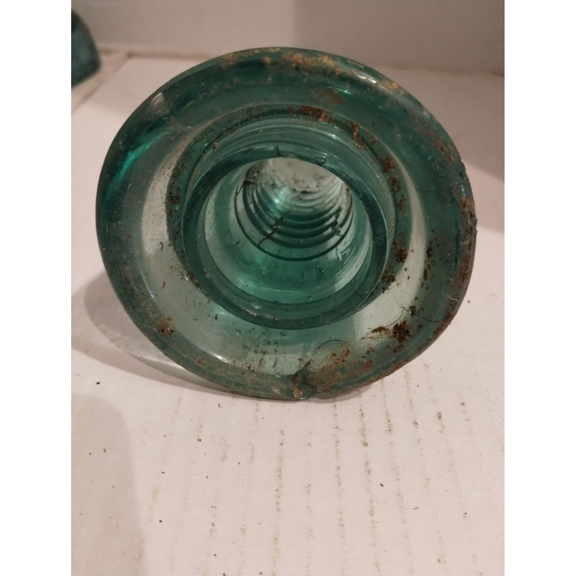 Aqua BROOKFIELD "b" Antique Glass Telegraph Insulator - Etsy