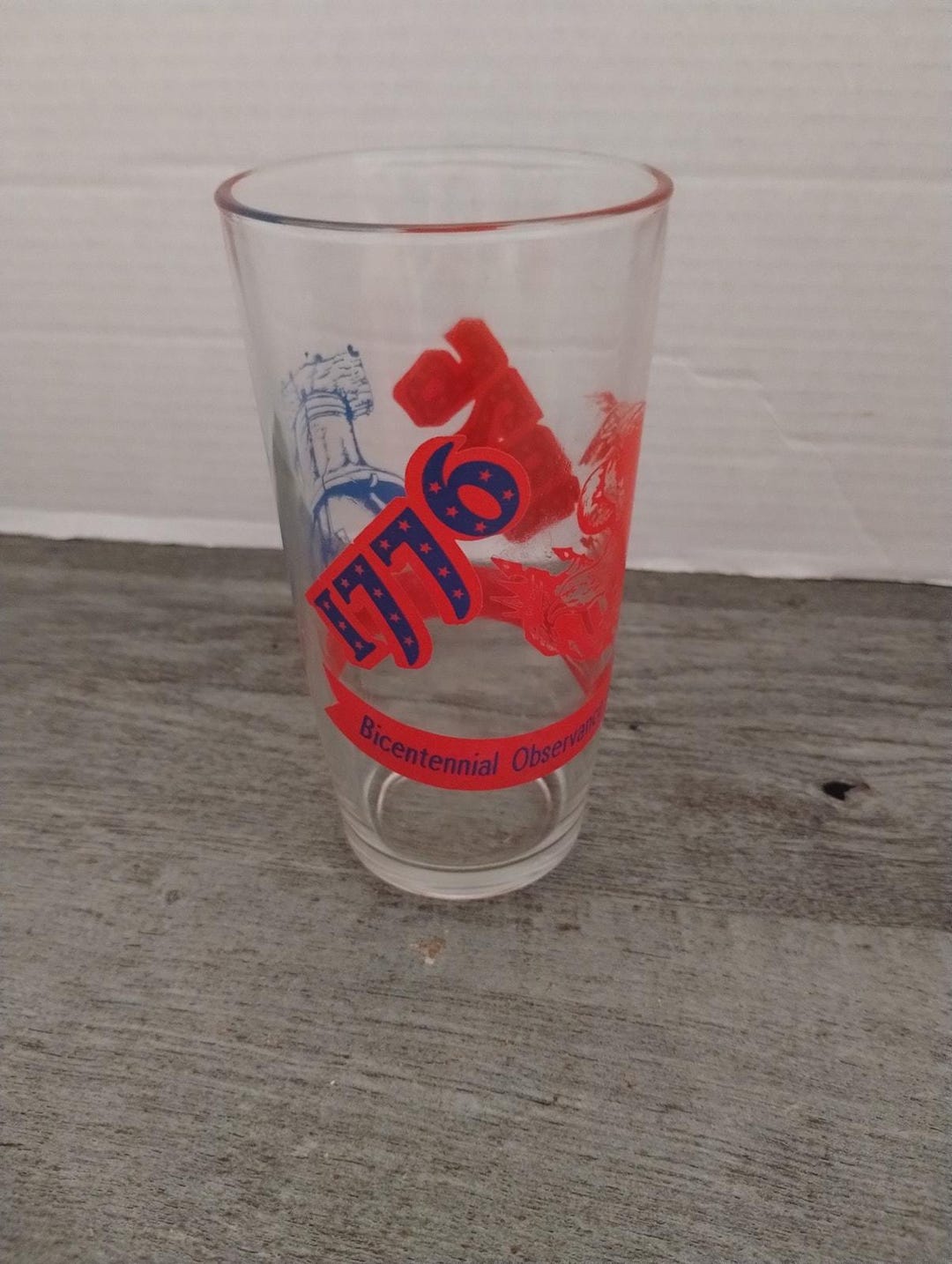 Vintage Bicentennial Observance Glass Declaration of Independence ...