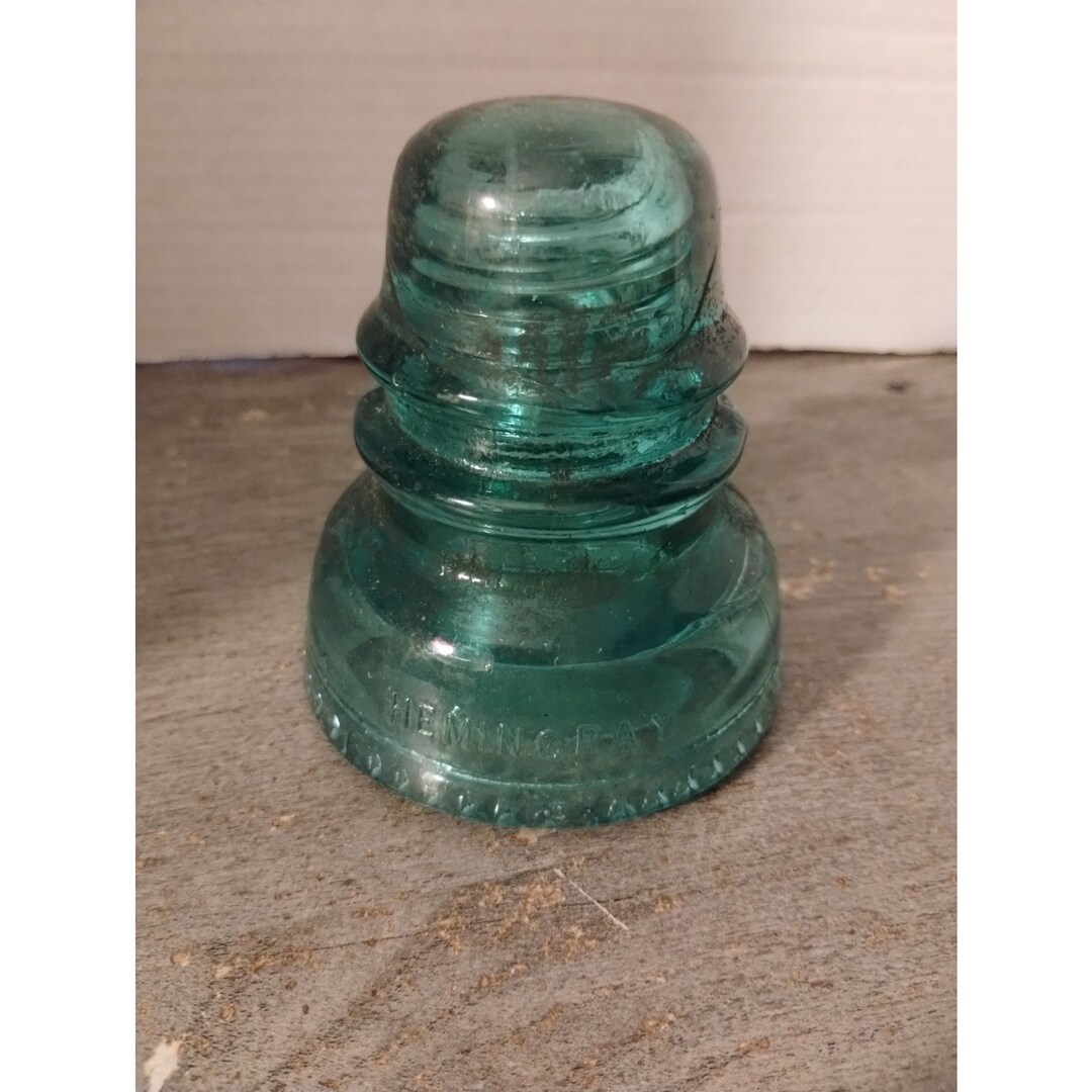 HEMINGRAY No. 40 Aqua Blue Glass Insulator Made in USA - Etsy