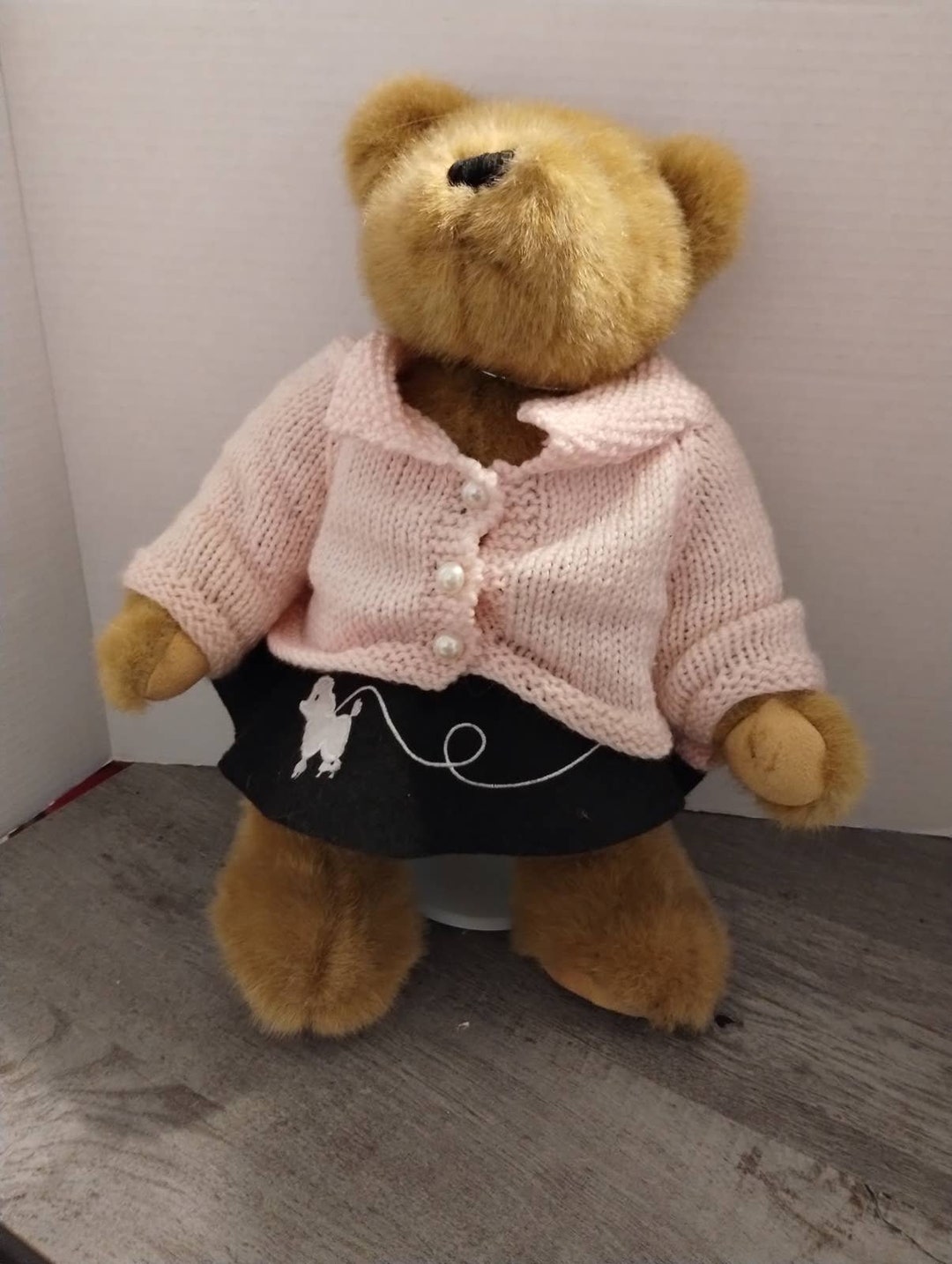 Dan Dee Plush Brown Teddy Precious Bear Poodle Skirt Stuffed Toy 14" - Etsy