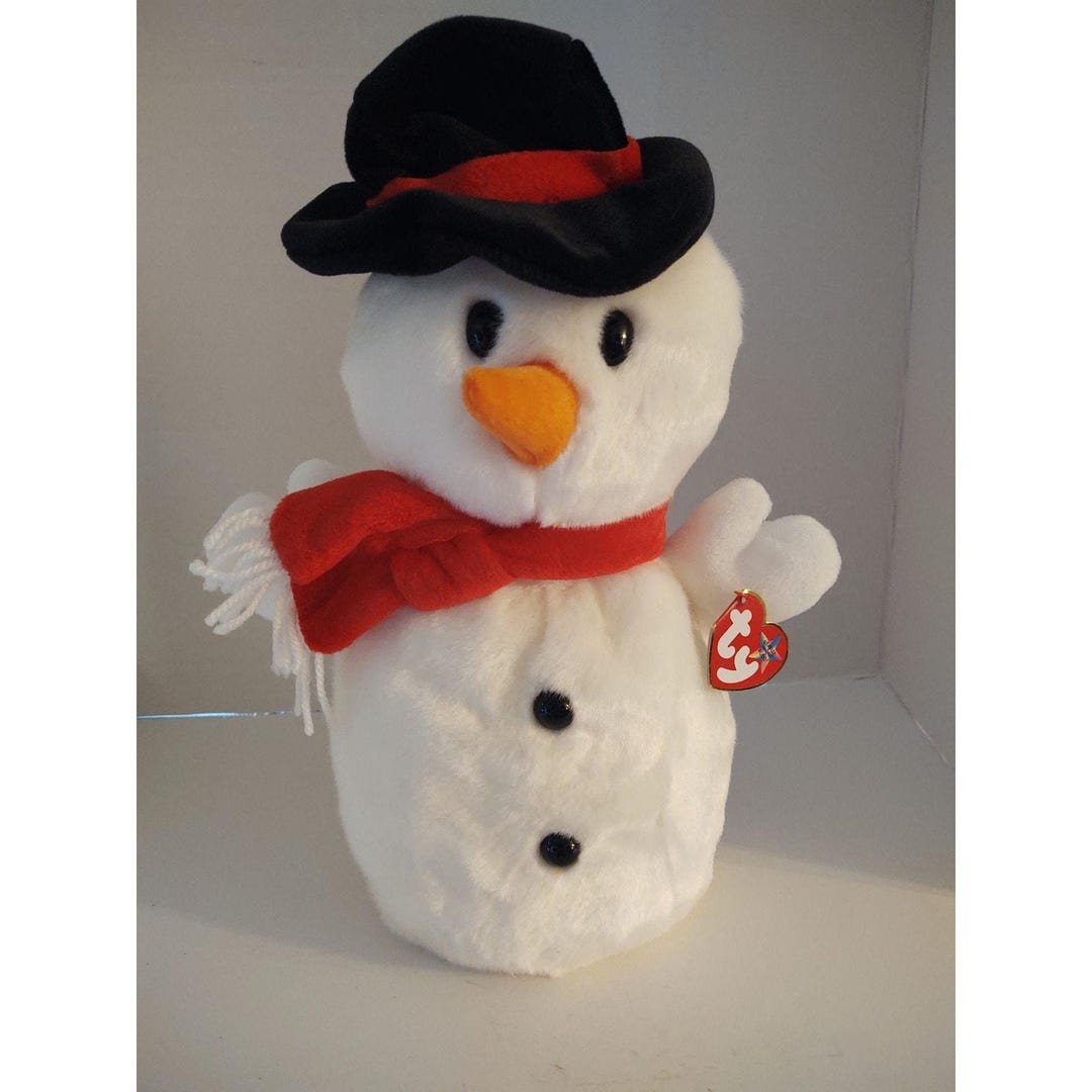 TY Beanie Buddy - SNOWBALL the Snowman (11 Inch) - Mwmts Stuffed Animal ...
