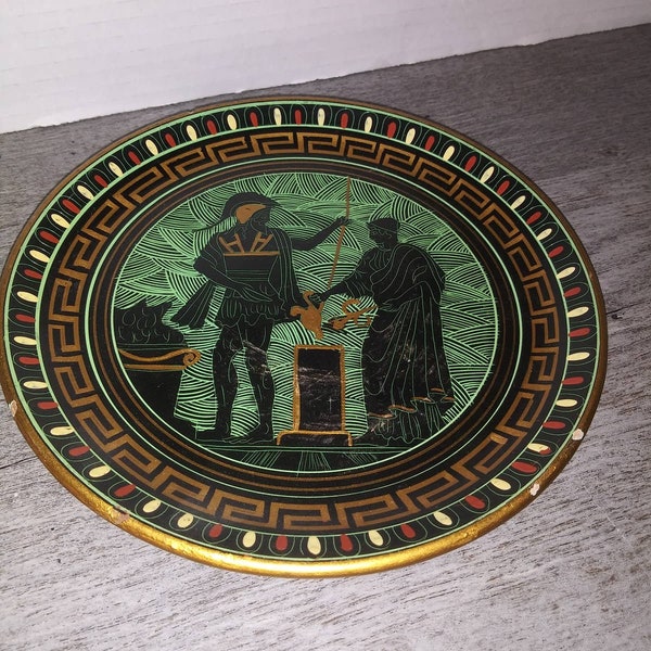 Painted Greek Plate - Etsy